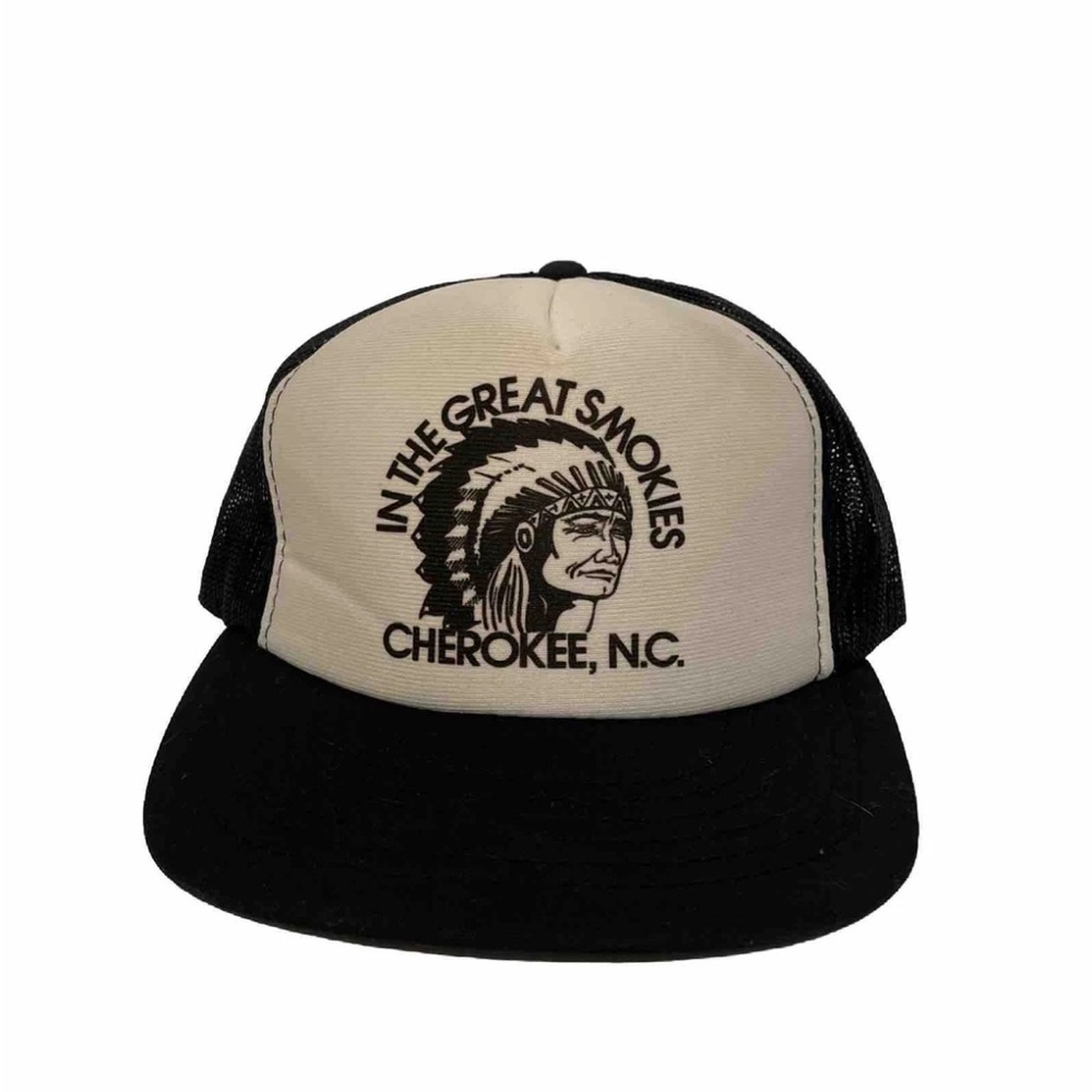 Vintage In The Great Smokies Cherokee Trucker Hat - Gem